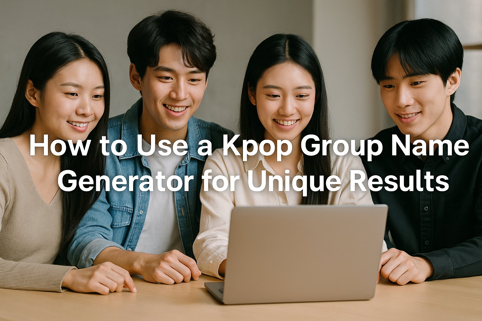 How to Use a Kpop Group Name Generator for Unique Results
