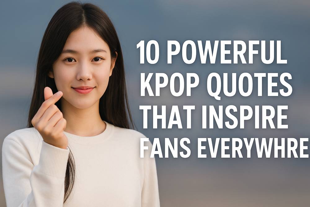 10 Powerful Kpop Quotes That Inspire Fans Everywhere